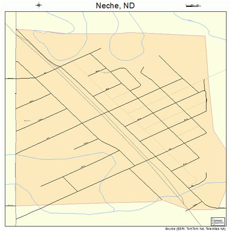 Neche North Dakota Street Map 3855620