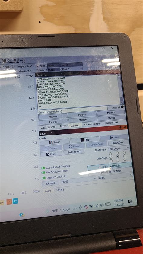 My Laser Dont Recognize Work Area Lightburn Software Questions Lightburn Software Forum