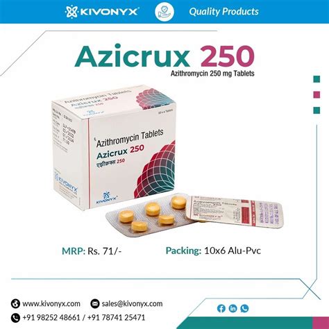 Azithromycin Tablets Ip Packaging Type Blister At Best Price In Ahmedabad