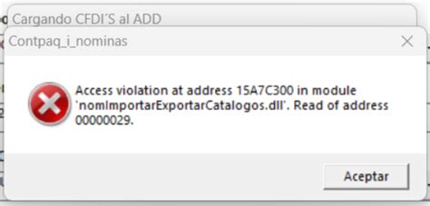 access violation at address 170dc300 in module