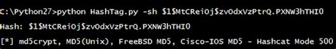 Hashtag Password Hash Identification ~ Smeegesec