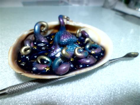 Polymer Clay Octopus In A Shell R Polymerclay