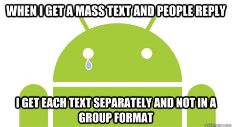 When I Get A Mass Text And People Reply I Get Each Text Separately And