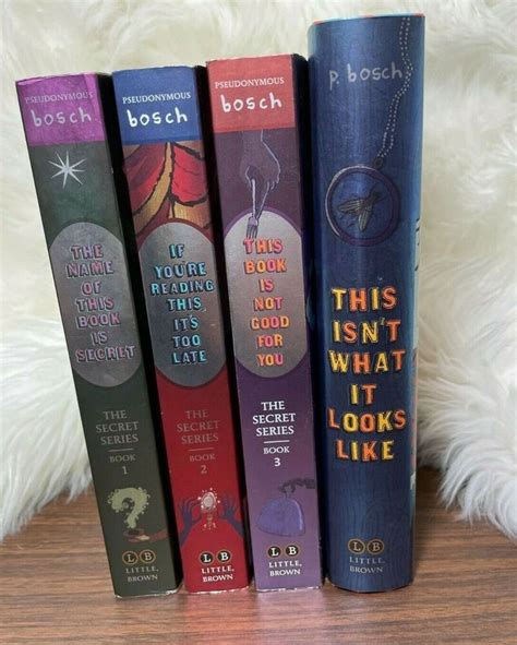 The Secret Series Books 1 4 By Pseudonymous Bosch Book Lot Of 4
