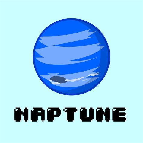 Ilustración Detallada Del Planeta Neptuno Vector Premium