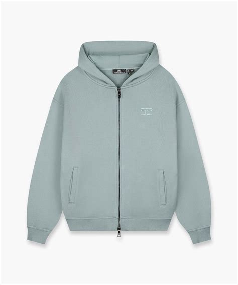 jorcustom icon zipped hoodie black