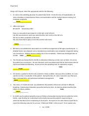 HIT 184 Ch 7 EM Lab Coding Exercises 1 2018 Docx Type Here Using A CPT Manual Select The