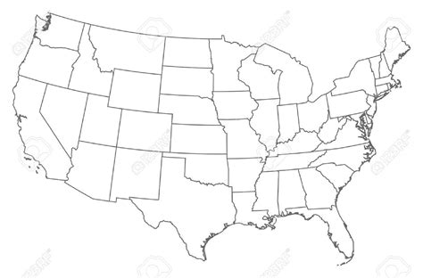Map Of United States Vector Map