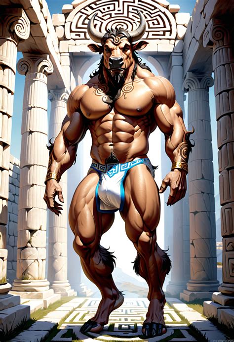 Greek Minotaur By Machinaart On Deviantart