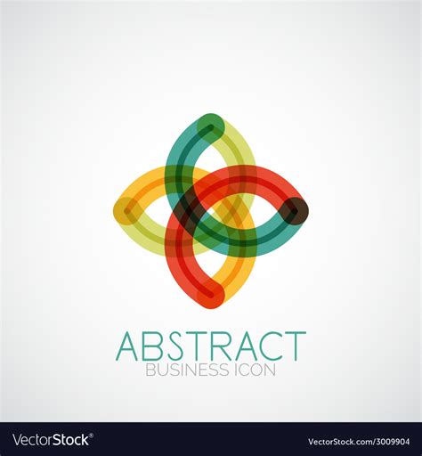 Symmetric Abstract Geometric Shape Royalty Free Vector Image
