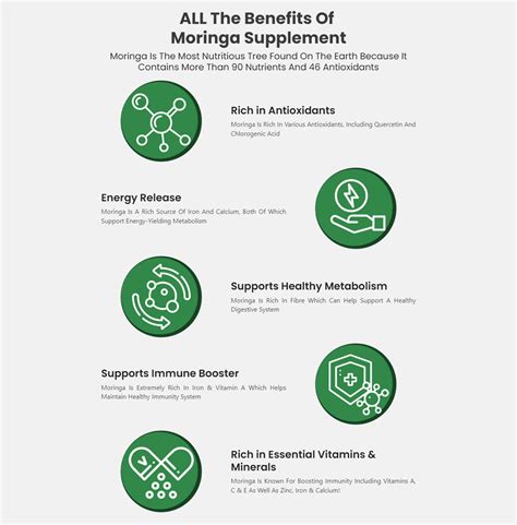 Moringa Supplement 1100mg 90 Nutrients 46 Antioxidants Moringa Powder