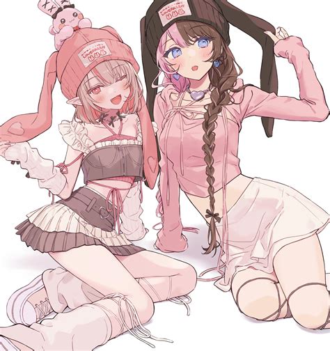 Makaino Ririmu And Tachibana Hinano Nijisanji And 2 More Drawn By