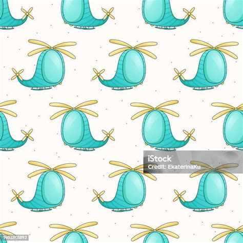 어린이 소년 장난감 헬리콥터 벡터 아기 만화 원활한 패턴 0명에 대한 스톡 벡터 아트 및 기타 이미지 0명 개체 그룹