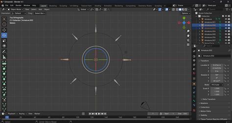How To Circular Array Bones Animation And Rigging Blender Artists Community