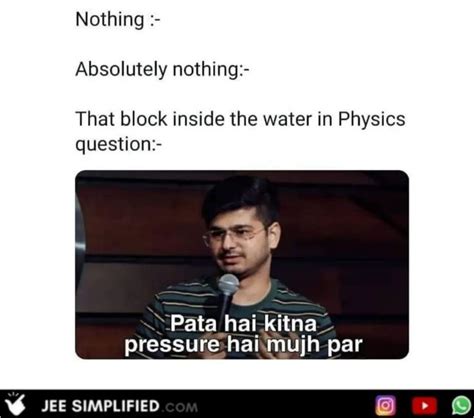 Jee Simplified Physics Questions Science Jokes Critical Thinking