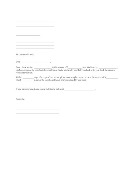 Notice Of Returned Check Letter Hot Sex Picture