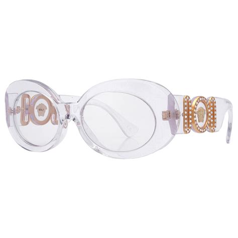 Versace Clear Oval Ladies Sunglasses Ve4426bu 1481w 54 8056597686105