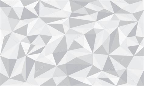 White Greyish Crystal Low Poly Art Background — Stock Vector