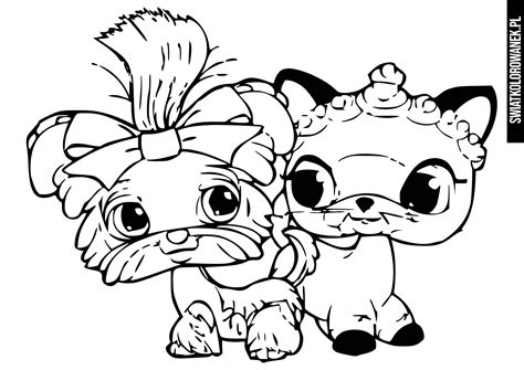 Раскраски кошечки собачки