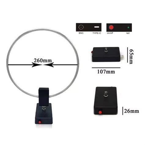 Ga800 Active Loop Antenna Shortwave Antenna With Wide Working Frequency