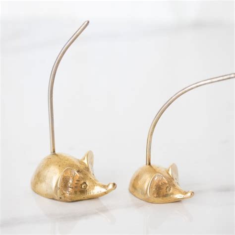 Brass Mice Etsy