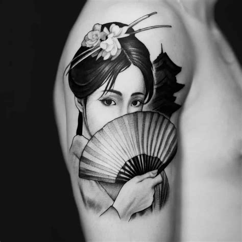 Modern Geisha Tattoo