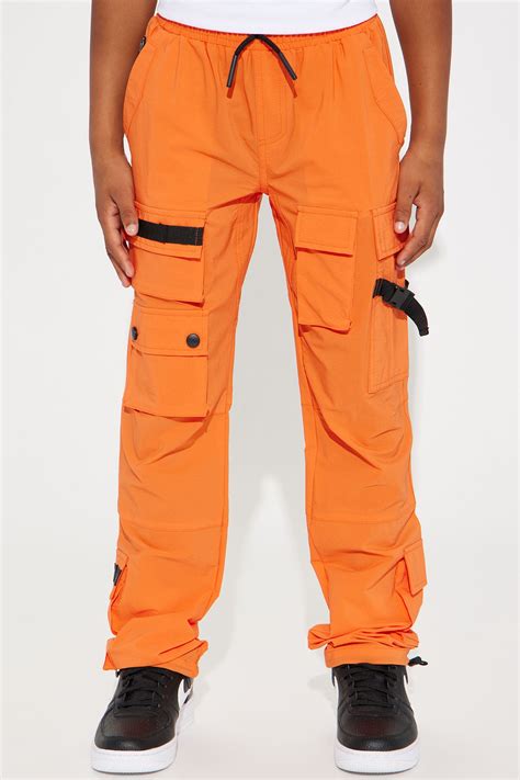 Mini Versatile Cargo Pants Orange Fashion Nova