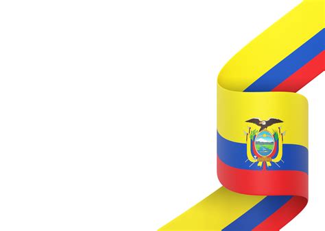Ecuador Flag Design National Independence Day Banner Element