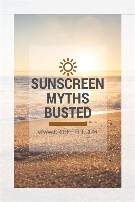 Sunscreen Myths Busted Part 1 Southeastern Dermatology