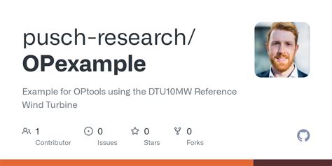 GitHub Pusch Research OPexample Example For OPtools Using The DTU MW Reference Wind Turbine