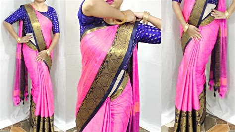 Beginners Cotton Silk Saree Draping Guide Step By Step For Beginners