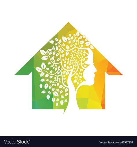 Woman Tree Template Design Royalty Free Vector Image