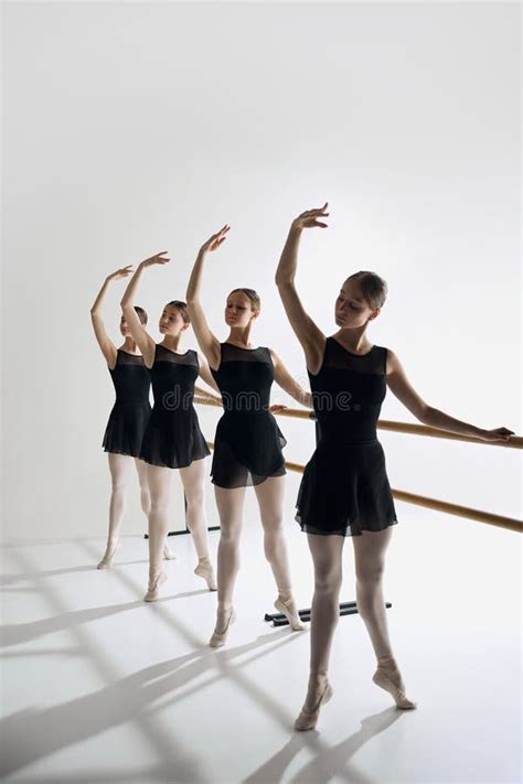The Art Of Ballet Dance Four Graceful Teen Girls Ballet Dancers
