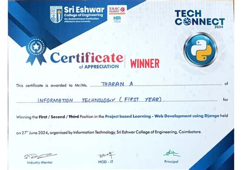 tharan a on linkedin i m happy to share that i won second prize 🥈 in
