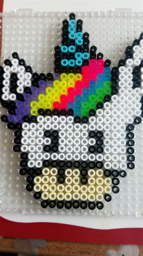 Mushroom Unicorn Perler Bead Mario Diy Perler Beads Diy Beads