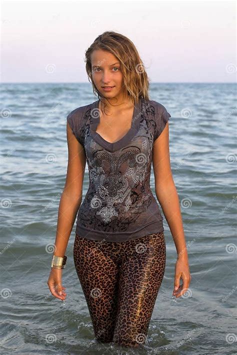 Wet Girl Stock Image Image Of Funny Girl Beautiful 27828417