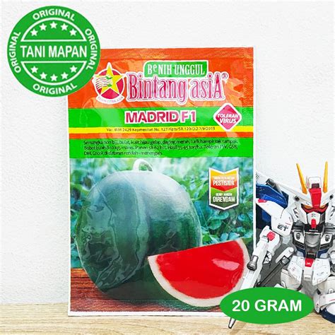 Jual MADRID F1 20 GRAM Benih Semangka Non Shopee Indonesia