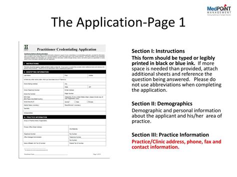 Ppt Credentialing Application And Process Powerpoint Presentation