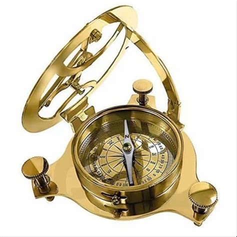Brown Brass Compass Packaging Type Box Sizediameter 4 Inches At