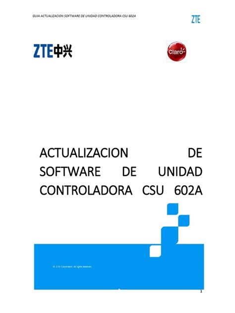 Guia De Actualizacion Sofwarecsu 602a 2022 Pdf Protocolos De