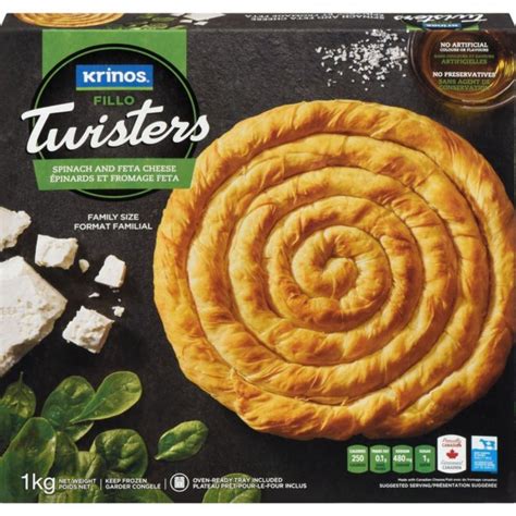Frozen Spinach And Feta Cheese Twisters Krinos Fillo Aubut 4828