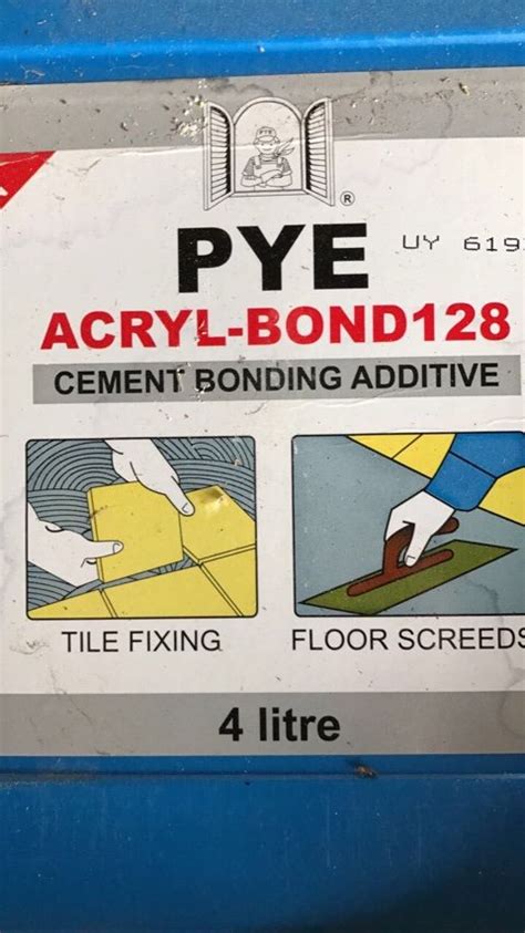 Pye Acryl Bond 128 Cemenr Bonding Additive Building Materials Online