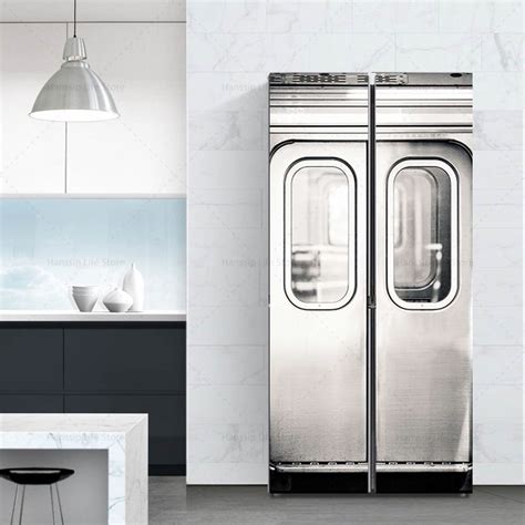 Abstract Flower Seaside Fridge Wallpaper Stickers Waterproof Pvc