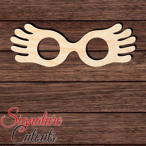 Luna Lovegood Glasses Wooden Shape Cutout For Crafting Etsy