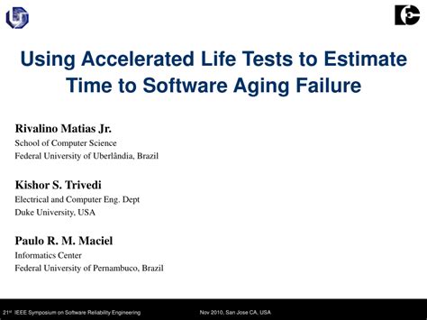 Pdf Using Accelerated Life Tests To Estimate Time To Software Aging
