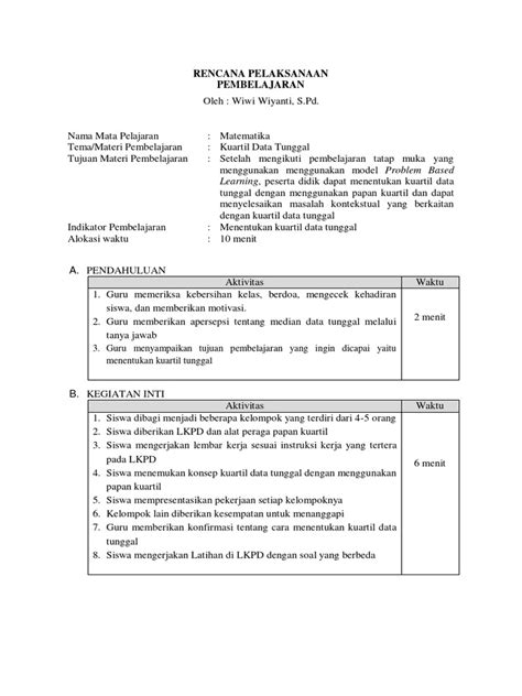 Kuartil Data Tunggal Pdf