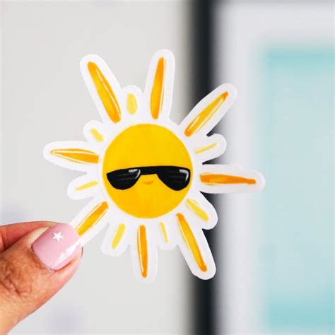 Sun Stickers Etsy