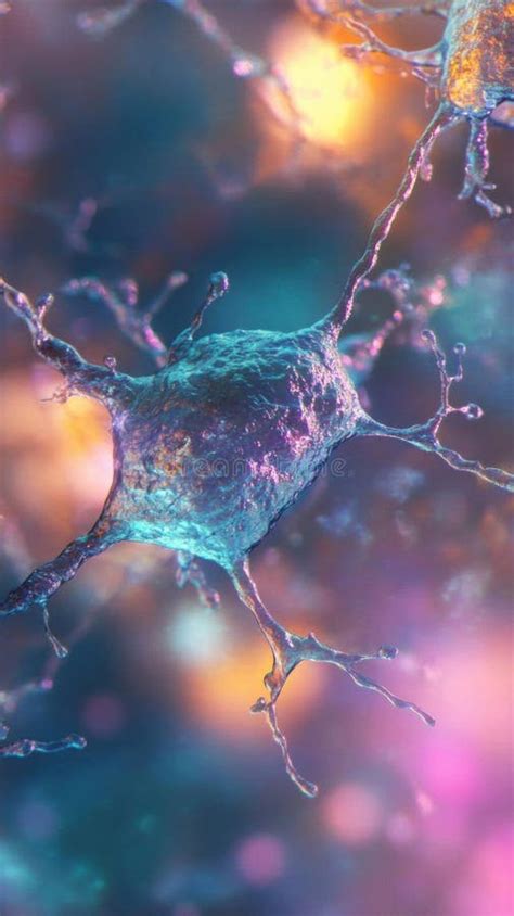 Exploring Neuron Cells A Microscopic View Of Neural Networks Stock