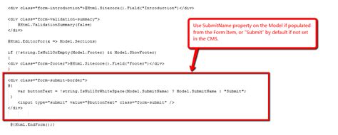 A Fix For The Hard Coded Submit Button Text In Web Forms For Marketers