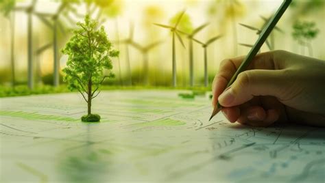 Businessman Planning On Environmental Protection Initiative For Clean